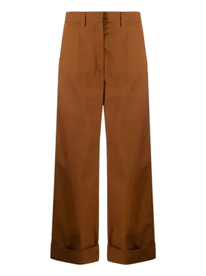 Kenzo Wide-leg Trousers - Brown
