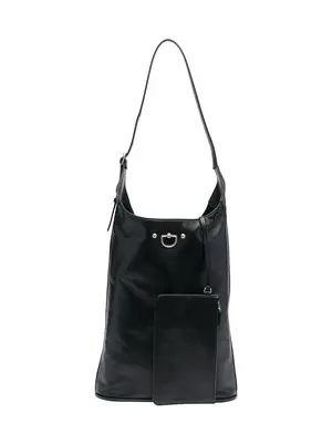 DURAZZI MILANO D-ring Leather Tote - Black