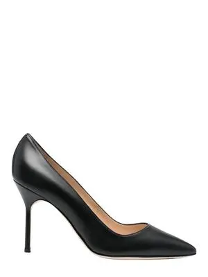 Manolo Blahnik Bb 90mm Leather Pumps - Black