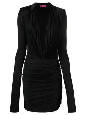 Gauge81 Utena Cowl-neck Mini Dress - Black