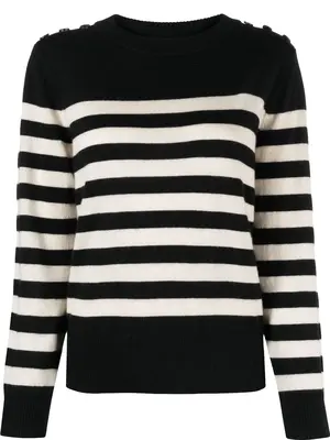 MAX & MOI Max & Moi Cashmere Striped Jumper