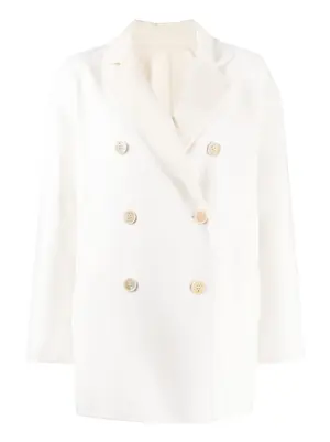 Lorena Antoniazzi Double-breasted Coat - White