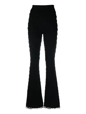 AMBUSH Monogram Flared Trousers - Black