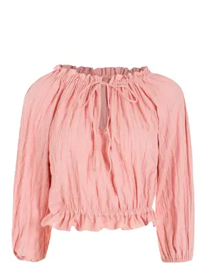 CLUBE BOSSA Pisan Cotton Blouse - Pink