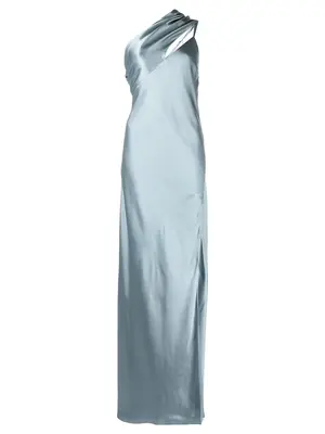 Michelle Mason Side-slit Gown - Blue