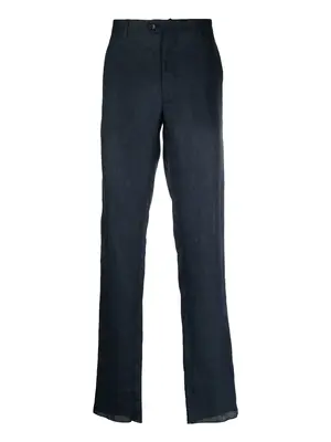 BILLIONAIRE Linen Tailored Trousers - Blue