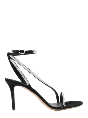 Isabel Marant Atria 85mm Crystal-embellished Sandals - Black