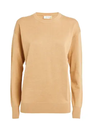 Olivia Von Halle Silk-cashmere Carmel Tracksuit - Beige