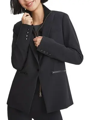 Veronica Beard Cashmere Uptown Dickey Black