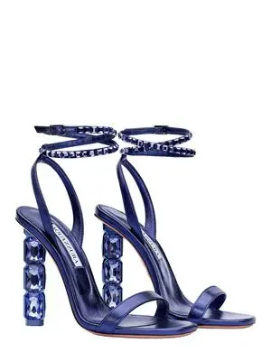 SWAROVSKI Aquazzura Aura Sandal - Purple