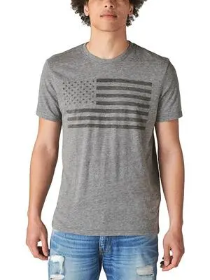 LUCKY BRAND Us Flag Graphic Tee