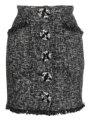 PHILIPP PLEIN Philipp Plein Button-Front Tweed Skirt