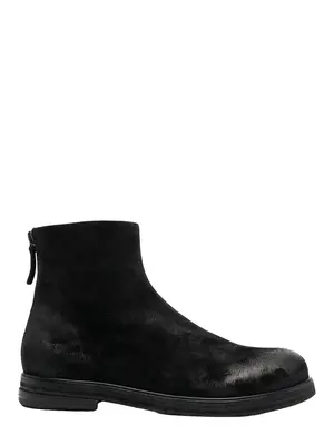 Marsèll Zucca Zeppa Suede Ankle Boots - Black