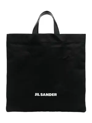 JIL SANDER Logo-print Tote Bag - Black