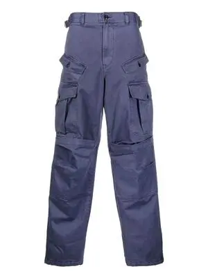 DIESEL Cotton Cargo Trousers - Blue