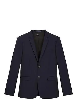 The Kooples Straight-cut Single-breasted Wool Blazer - Nav03