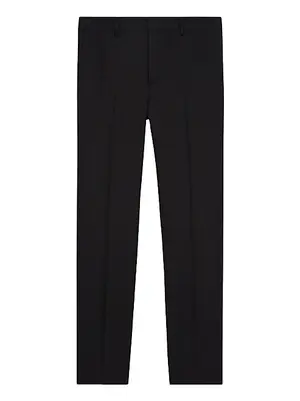 The Kooples Slim-fit Straight-leg Wool Suit Trousers - Bla01