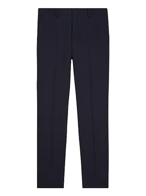 The Kooples Mid-rise Slim-fit Wool Trousers - Nav03