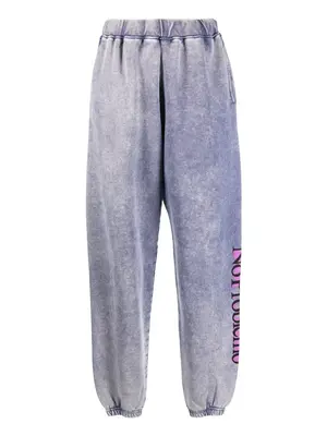 Aries No Problemo Print Track Pants - Purple