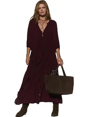 Free People Plenty Of Love Maxi Dress - Fig