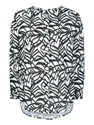 BAMBAH Geometric-print Cairo Shirt - Black