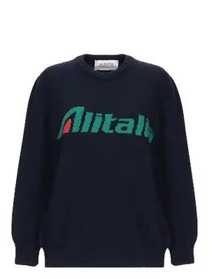 Alberta Ferretti Sweater In Virgin Wool - Blue