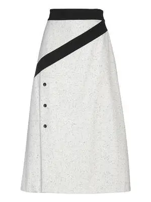 TRUSSARDI Midi Wrap Skirt Grey