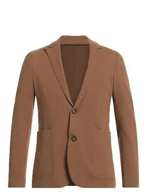 PAOLO PECORA Single-breasted Blazer - Brown