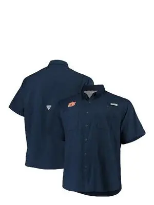 Columbia Auburn Tigers Big & Tall Collegiate Tamiami Button-down Shirt - Navy