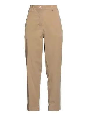 Momoni Solid Color Straight Leg Pants - Beige