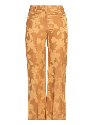 ALYSI Floral Design Straight Leg Pants - Yellow
