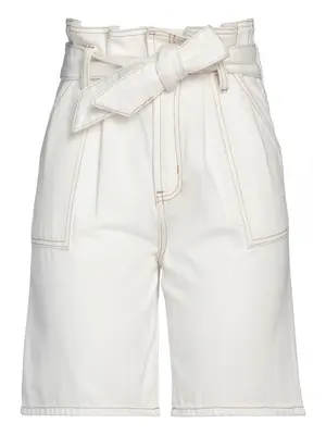 ISABELLE BLANCHE PARIS ISABELLE BLANCHE Paris Bermuda Denim Shorts Ivory