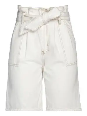 ISABELLE BLANCHE PARIS ISABELLE BLANCHE Paris Bermuda Denim Shorts White