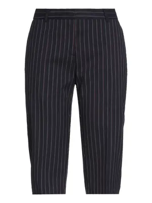 OTTOD'AME OTTOD'AME Striped Flannel Pants Dark Blue