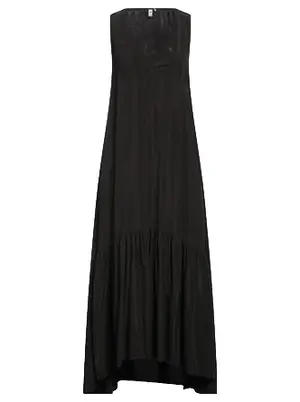 European Culture EUROPEAN CULTURE Cupro Maxi Dress Black