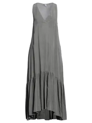 European Culture EUROPEAN CULTURE Cupro Maxi Dress Grey