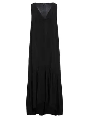 European Culture EUROPEAN CULTURE Cupro Maxi Dress Midnight Blue