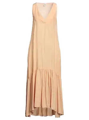 European Culture EUROPEAN CULTURE Cupro Maxi Dress Orange