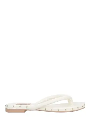 Agl Thong Sandals With Studs - Off White