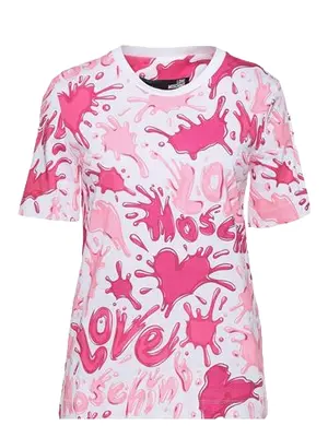 Moschino LOVE MOSCHINO Printed T-Shirt Pink