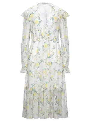 Philosophy Di Lorenzo Serafini PHILOSOPHY Di LORENZO SERAFINI Floral-Print Midi Dress White