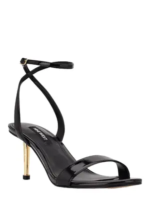 Nine West Nine West Anny Strappy Sandals Black Patent