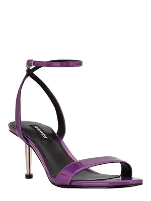 Nine West Nine West Anny Strappy Sandals Purple Mirror Metallic