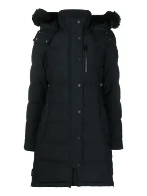 Moose Knuckles Watershed Hooded Parka Coat - Black
