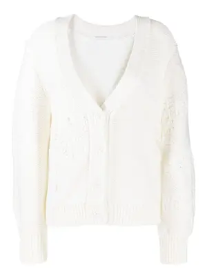 CECILIE BAHNSEN Cecilie Bahnsen V-Neck Woollen Cardigan