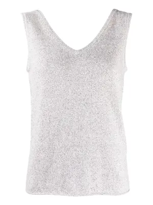 ONEFIFTEEN Cut-out Detail Sleeveless Top - Purple