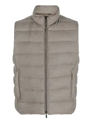 MOORER Padded Gilet - Neutrals