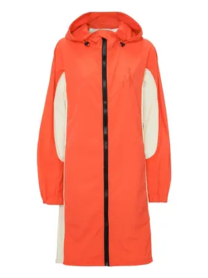 JW Anderson Logo-embroidered Color-block Parka - Red