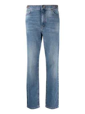 TWINSET Stonewashed Straight-leg Jeans - Blue