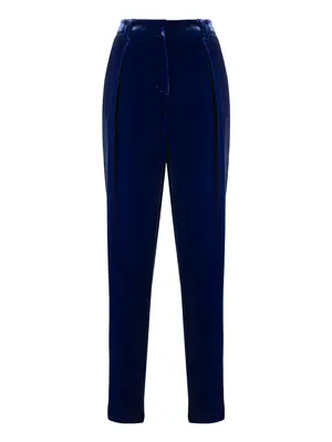GIORGIO ARMANI Giorgio Armani Straight-Leg Velvet Trousers